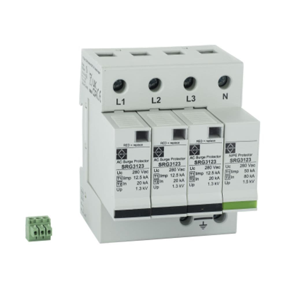 Lewden Type 1 & 2 Three Phase 4 Module Surge Protection Device ...