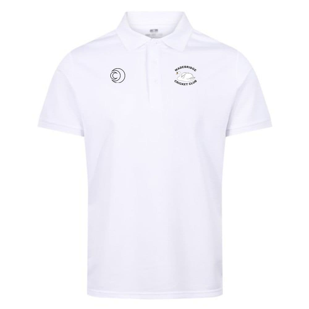 Wadebridge CC White Polo Shirt Adult Youth and Junior sizes