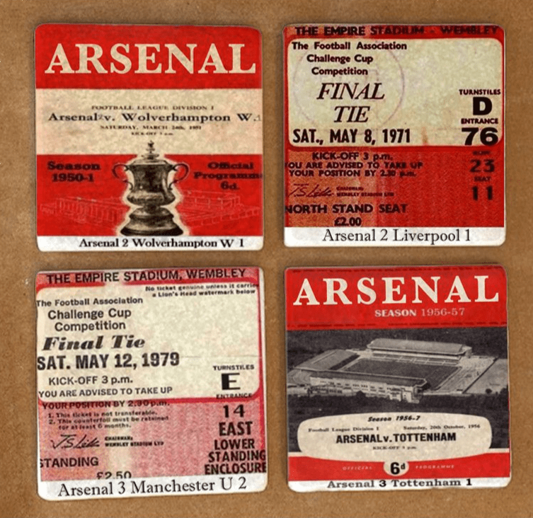 Arsenal - 1971 & 1979 Cup Final Ticket stubs & vintage Programme covers