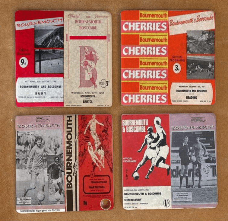 Bournemouth - Vintage programme covers