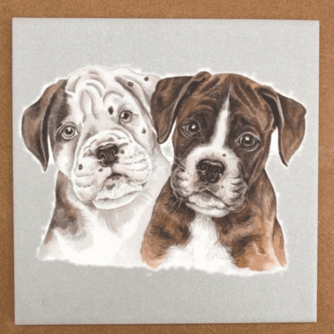 Boxer Puppies Trivet