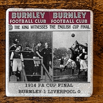 Burnley 1914 FA Cup Final Programme & vintage Home Programmes marble ...