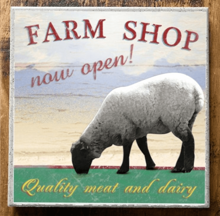 Farm Shop Sheep Trivet