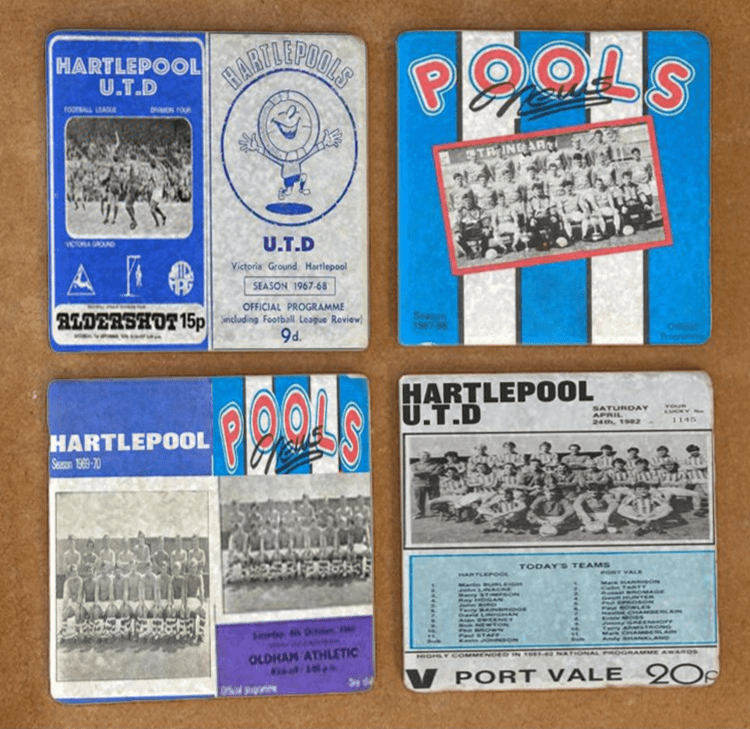 Hartlepool - Vintage Programme covers