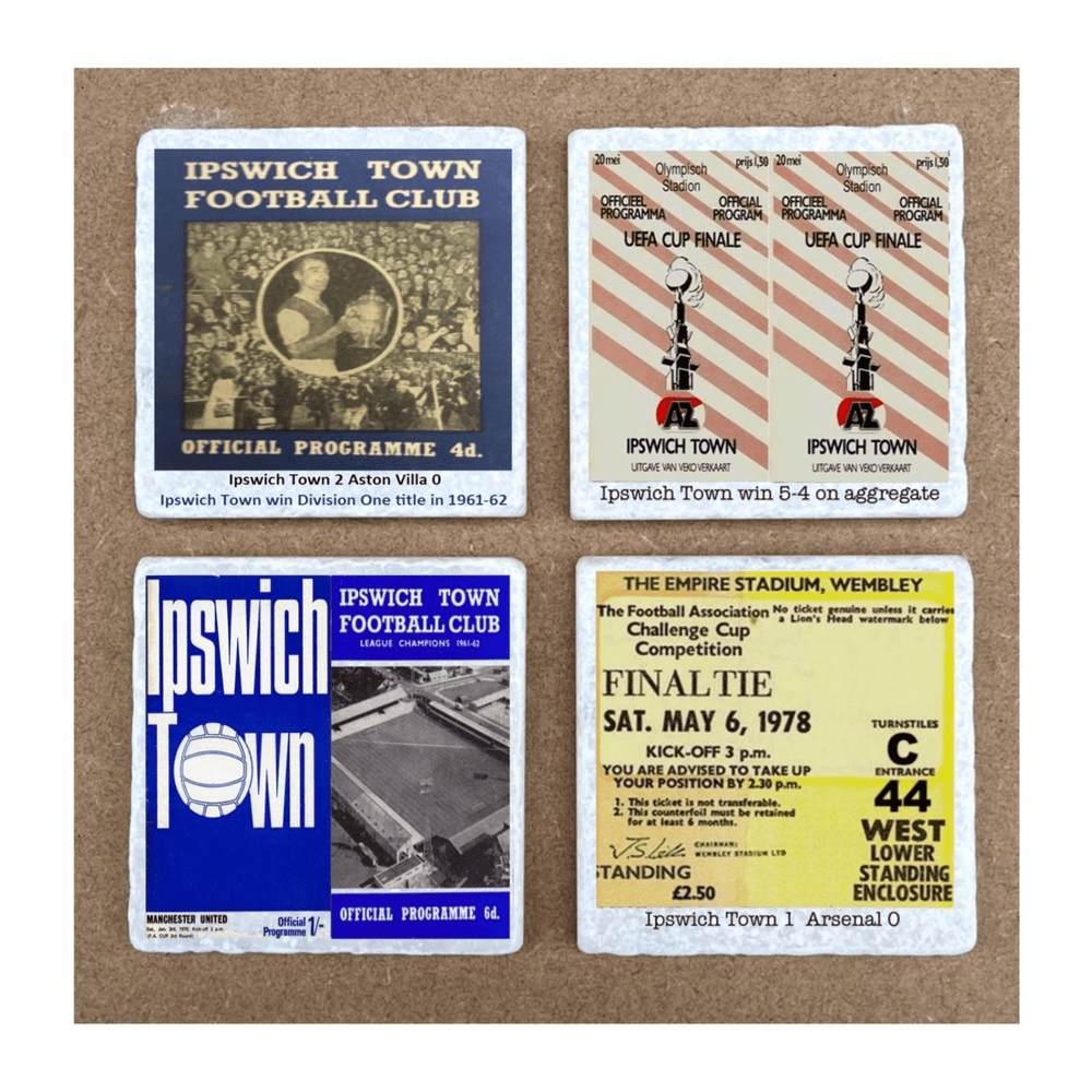 Ipswich -1978 Cup Final -1981 Euro Cup Final - Vintage Home Programme
