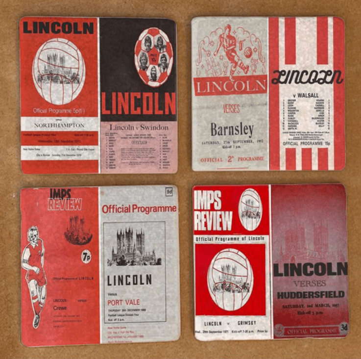 Lincoln Cty - vintage programme covers