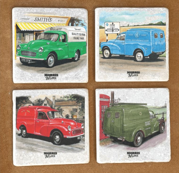 Morris Minor Vans Set of Four
