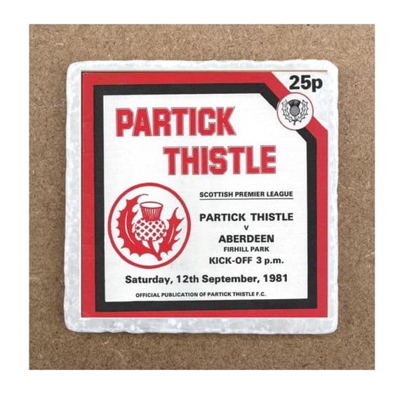 Patrick Thistle Official Programme 1981