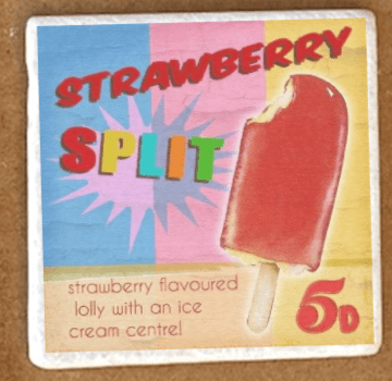 Strawberry Split Lolly