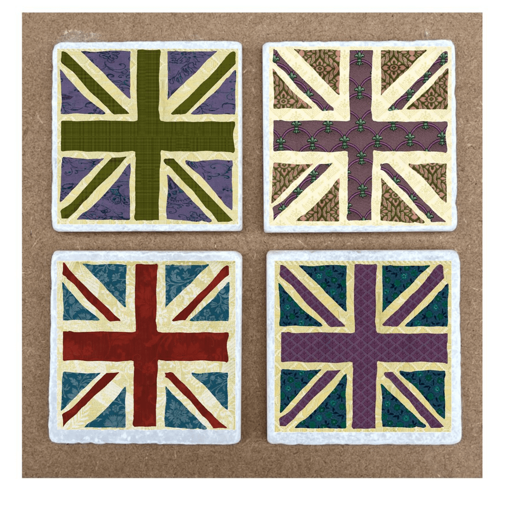 Union Jacks Colour design set of four