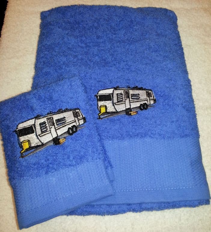 CARAVAN PERSONALISED TOWEL SET