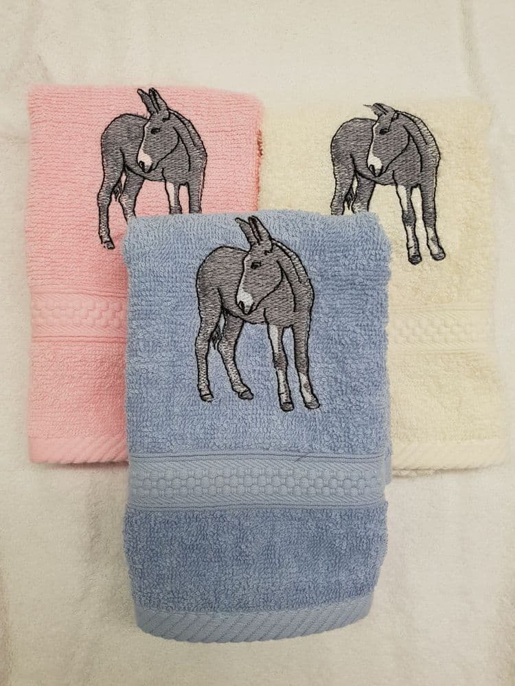 DONKEY PERSONALISED FACE CLOTH