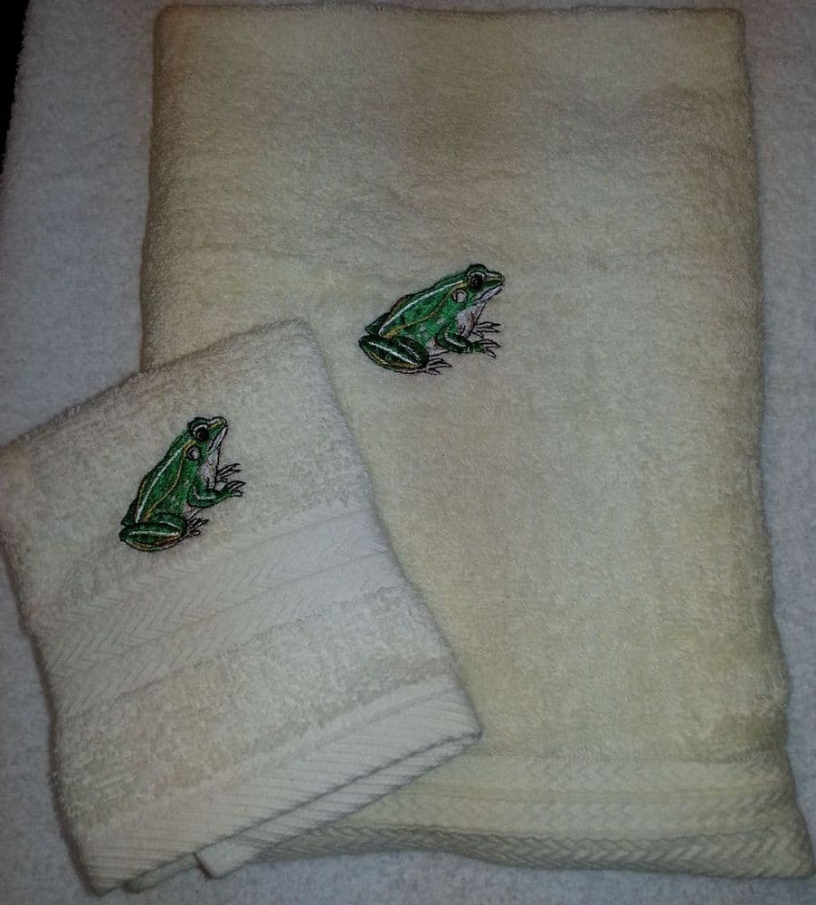 FROG PERSONALISED TOWEL SET