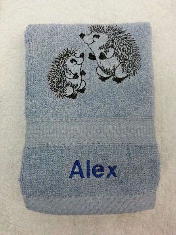 HEDGEHOG PERSONALISED FACE CLOTH - Animal
