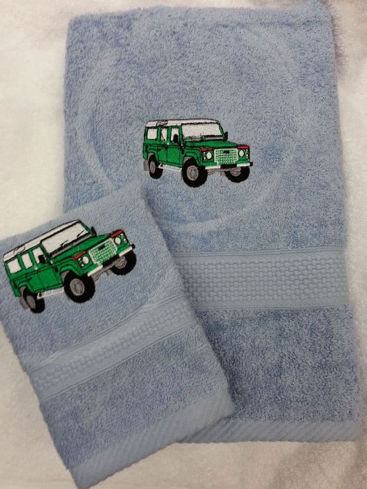 LAND ROVER PERSONALISED TOWEL SET