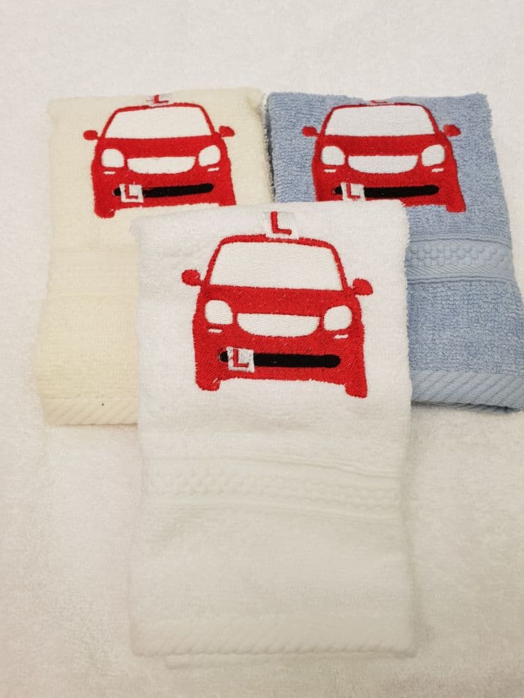 LEARNER DRIVER PERSONALISED FACE CLOTH