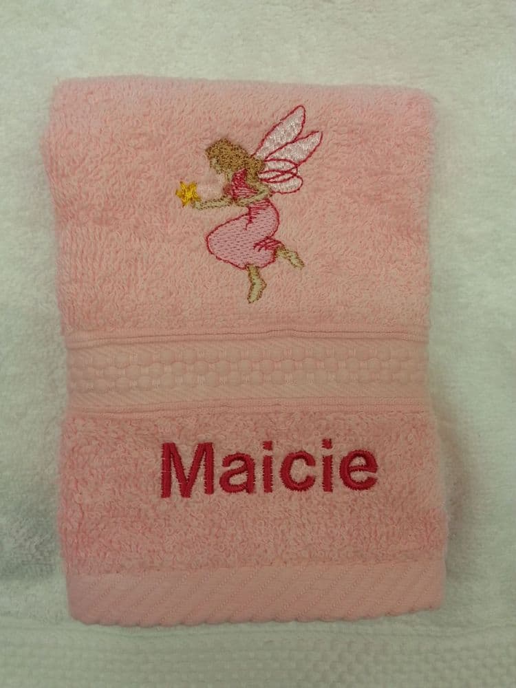 LITTLE FAIRY PERSONALISED FACE CLOTH FLANNEL
