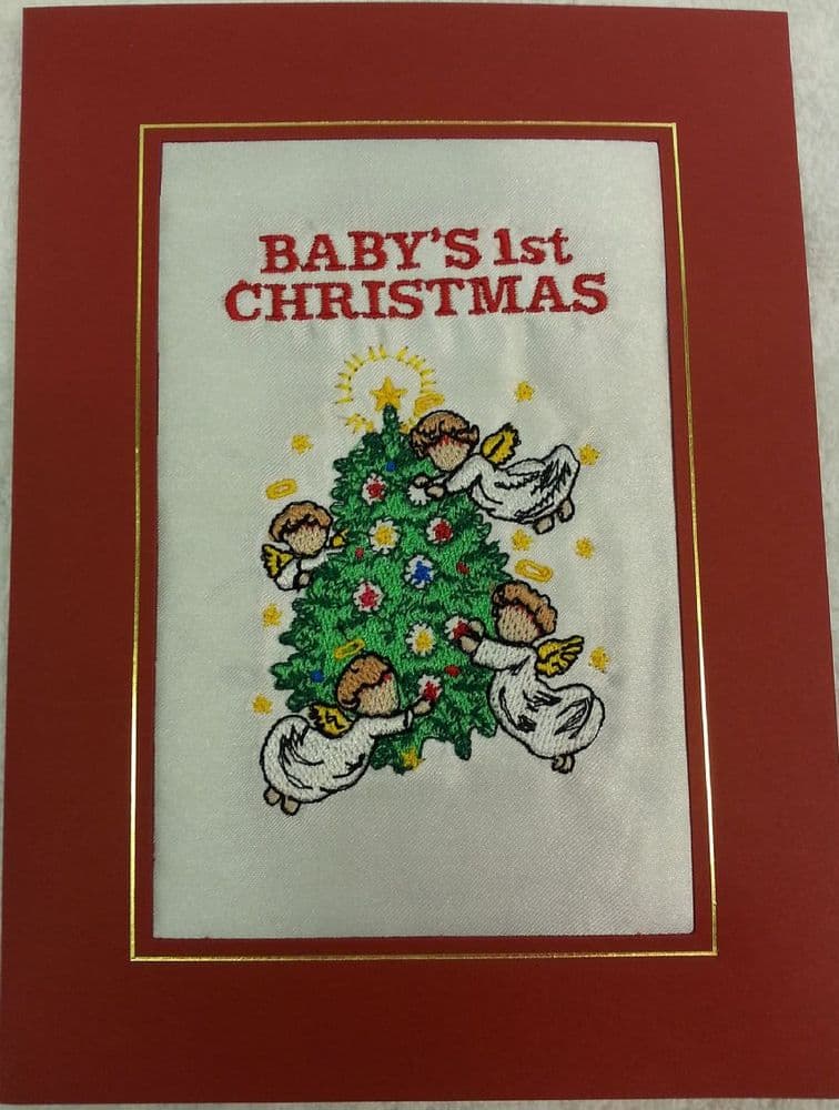 PERSONALISED ANGEL TREE CHRISTMAS CARD