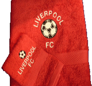 PERSONALISED LIVERPOOL FC TOWEL SET - FOOTBALL