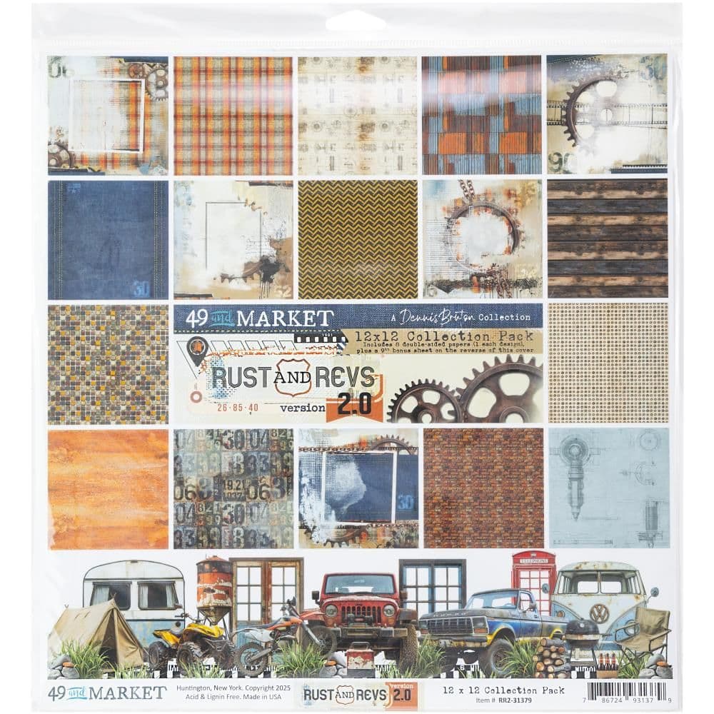 49 And Market Collection Pack 12"X12" - Rust and Revs 2 0