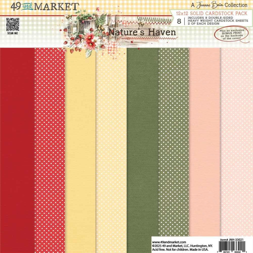 49 And Market - Solid Collection Pack 12"X12" - Joanne Bain Collection ...