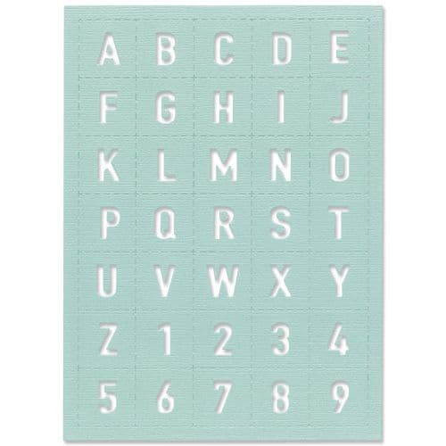 666043 - Sizzix Sizzix Thinlits Die Tile Alphanumeric by Eileen Hull
