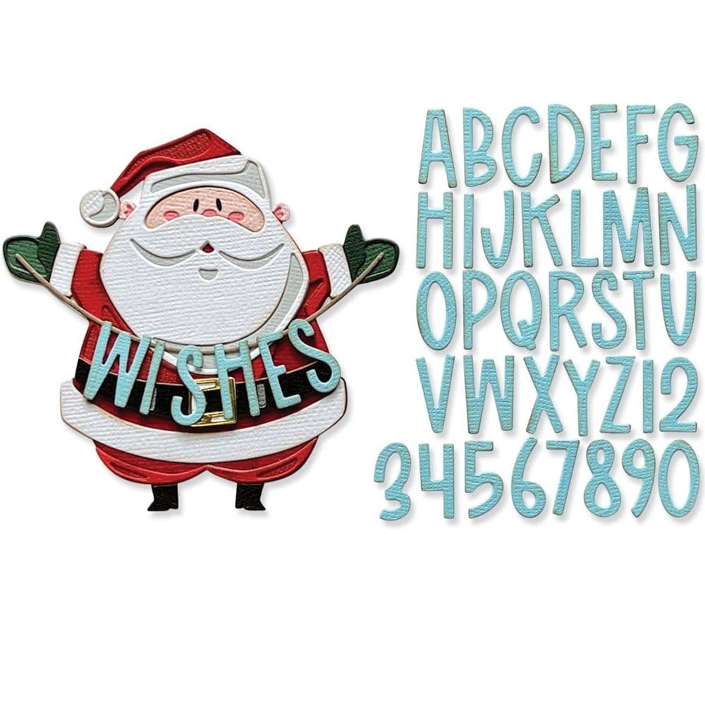 666338 - Thinlits Die Set 49PK - Santa Greetings Colorize by Tim Holtz