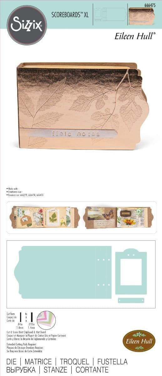 666475 - Sizzix ScoreBoards XL Die Field Notes & Specimen Card - by ...