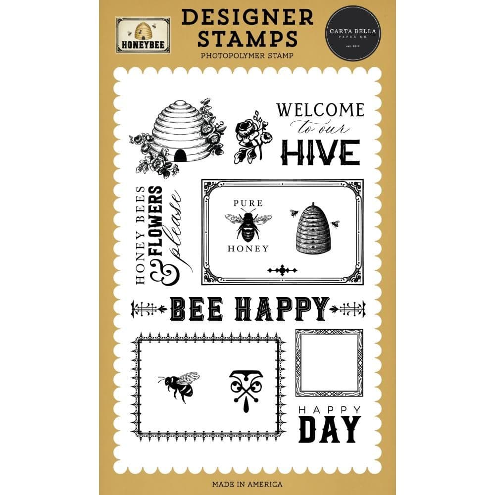 Carta Bella - Honey Bee Designer Stamps Welcome To Our Hive Stamp Set