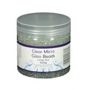Creative Expressions - Clear Micro Glass Beads - 300g Large