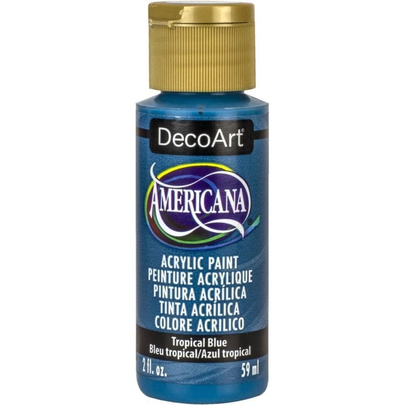 DecoArt Americana Acrylic Paint 2oz - Tropical Blue