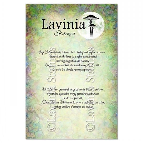 Lavinia - Clear Stamp - LAV940 Dill & Sage Words