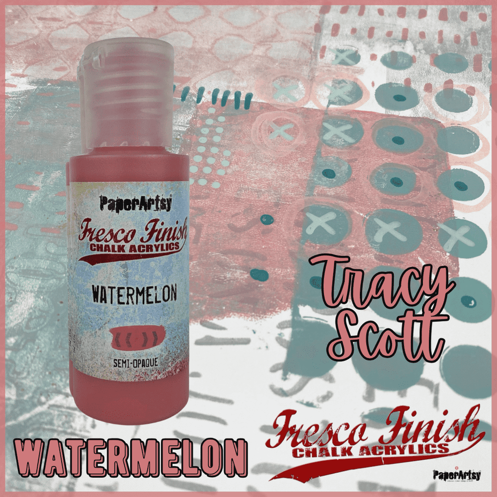 PaperArtsy Chalk Paint Fresco Finish - Watermelon {Tracy Scott}