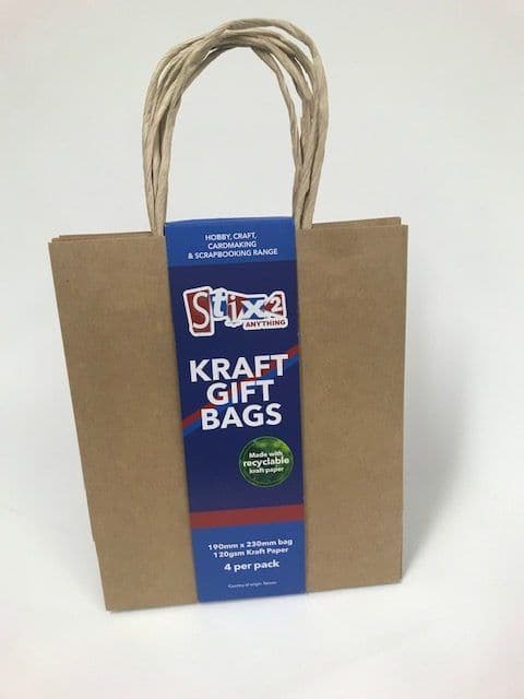 Stix2 - Kraft Gift Bags pack of 4