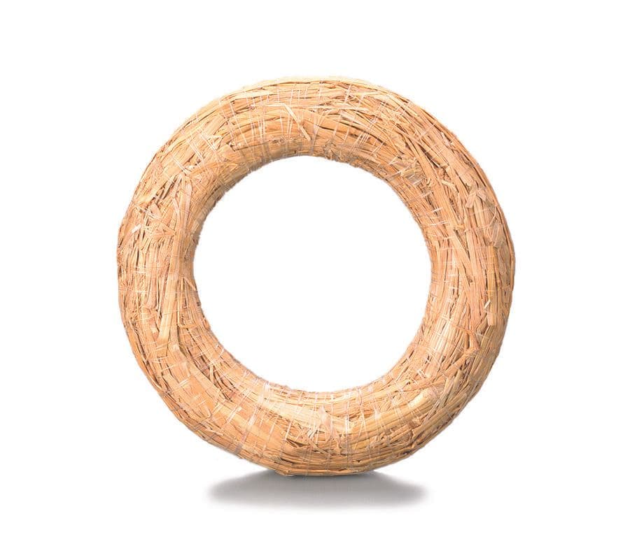 Straw Wreath 25cm 9 8"