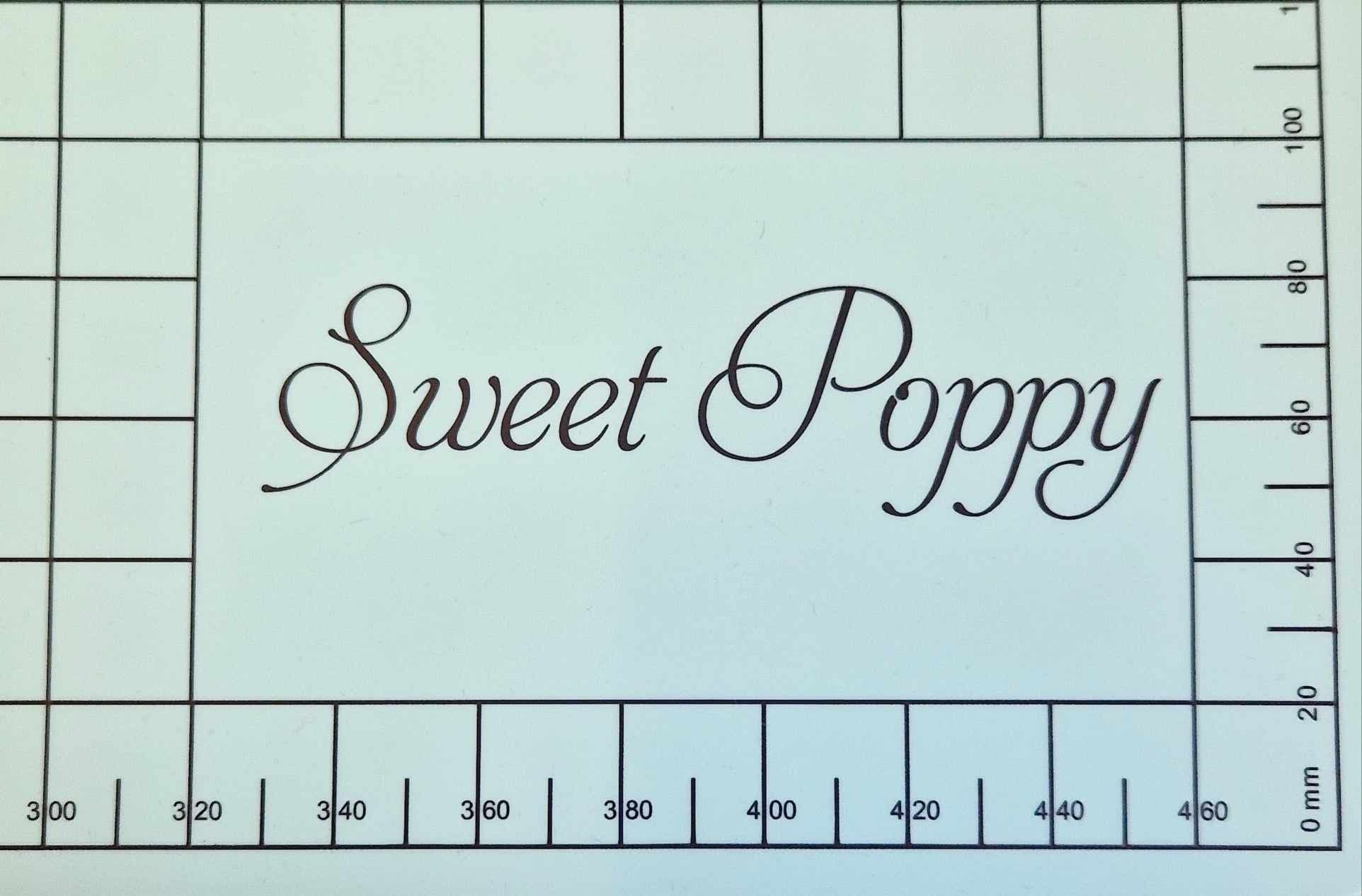 Sweet Poppy Stencil A3 Silicone Craft Mat