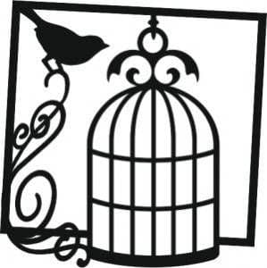 That Special Touch - 6 in x 6 in Mask - Songbird Mask