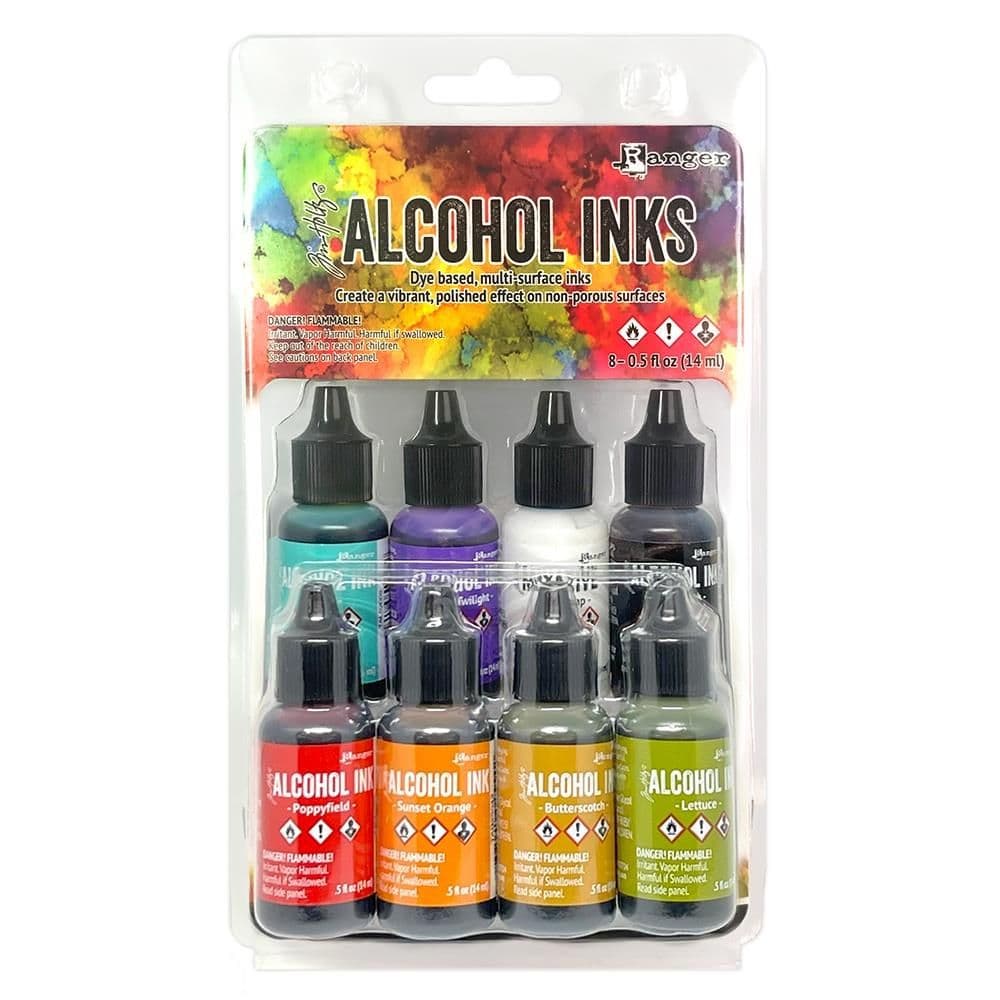 Tim Holtz Ranger Alcohol Ink 8 Pack Kit Spectrum Classic