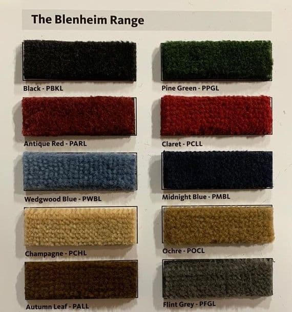 Triumph Herald 1959 to 1970 Saloon Carpet Set - Blenheim Range