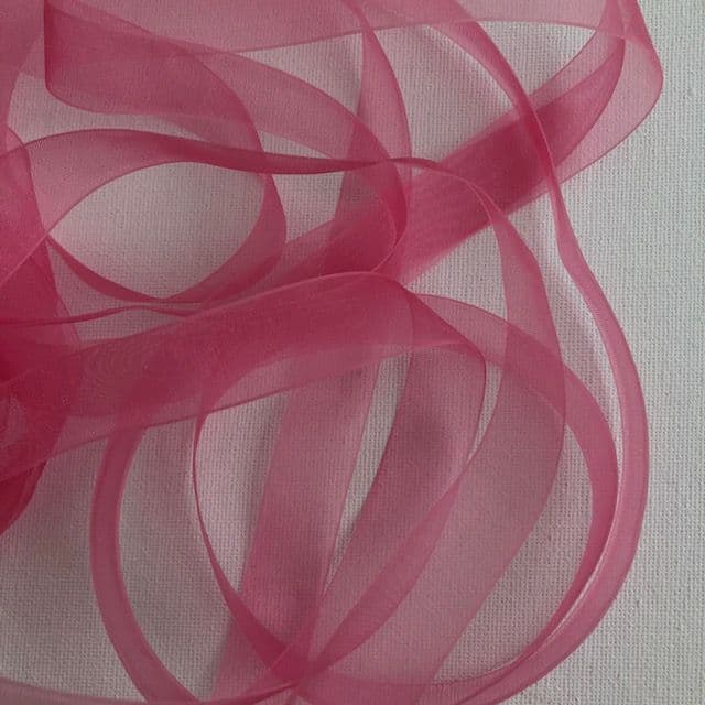 Hot Pink Organza Chiffon Ribbon