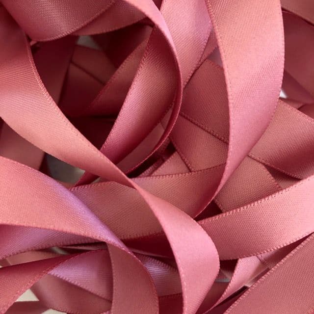 Rosy Mauve Double Satin Ribbon