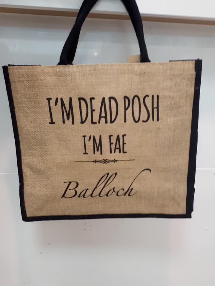 Dead Posh Large Jute Bag - Balloch