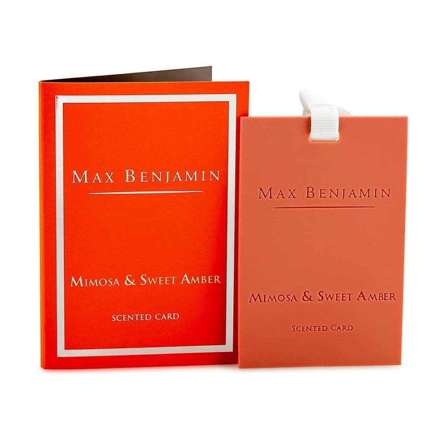 Max Benjamin - Scented Card - Mimosa & Sweet Amber