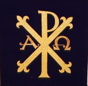 Chi Rho Alpha and Omega Panel