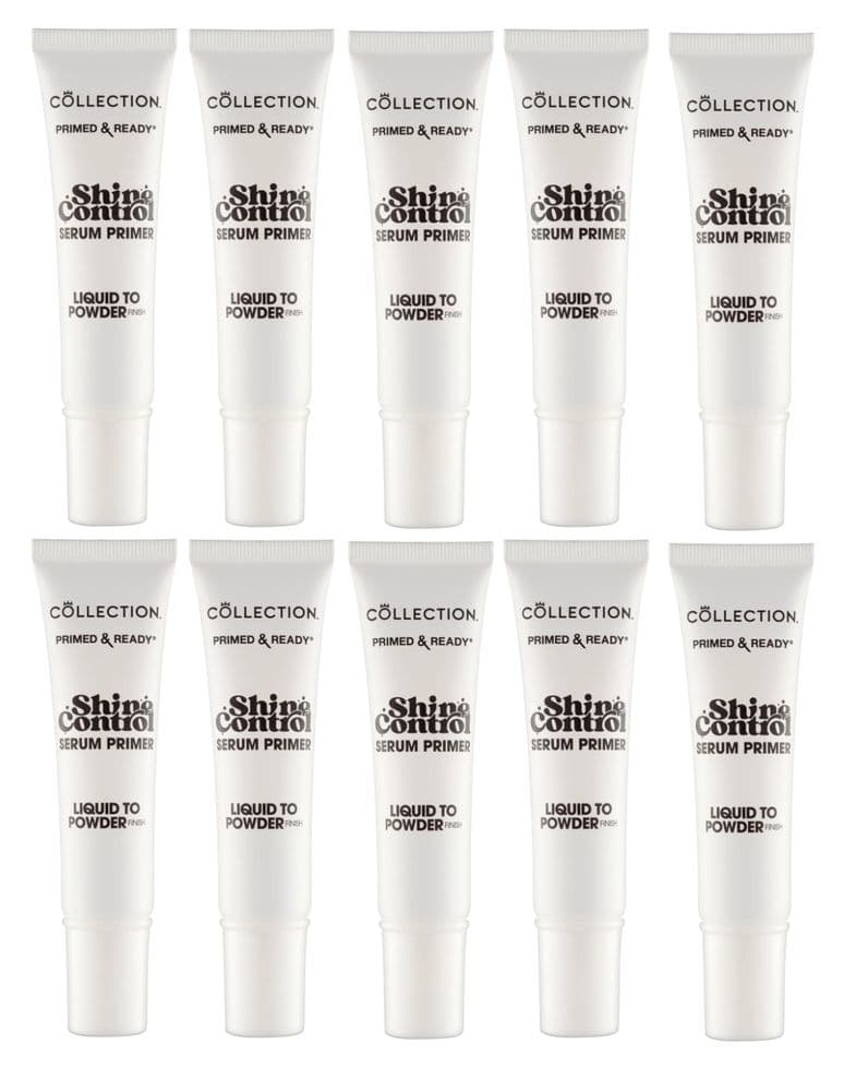 10pcs Collection Cosmetics Primed and Ready Shine Control Serum Primer ...