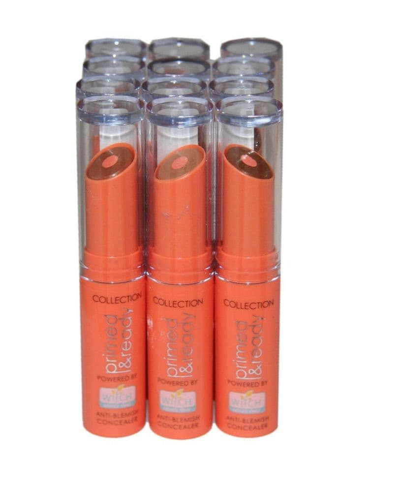 12 x Collection Primed & Ready Anti Blemish Concealer C4 C5 & C6