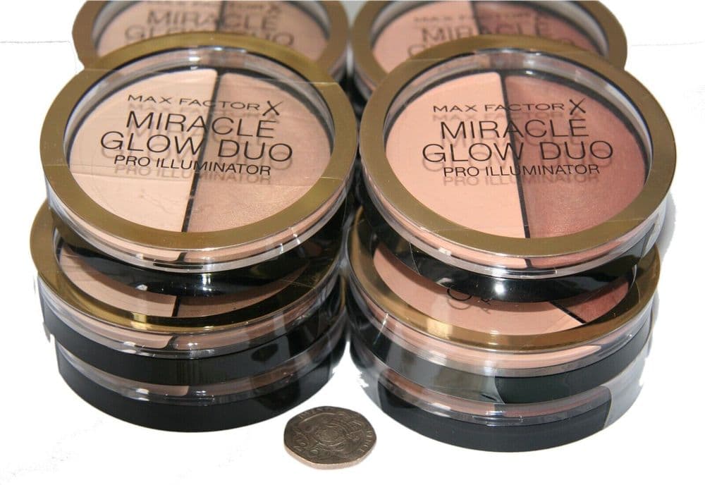 12 x Max Factor Miracle Glow Duo Pro Illuminator Shades 10 Light & 20 ...