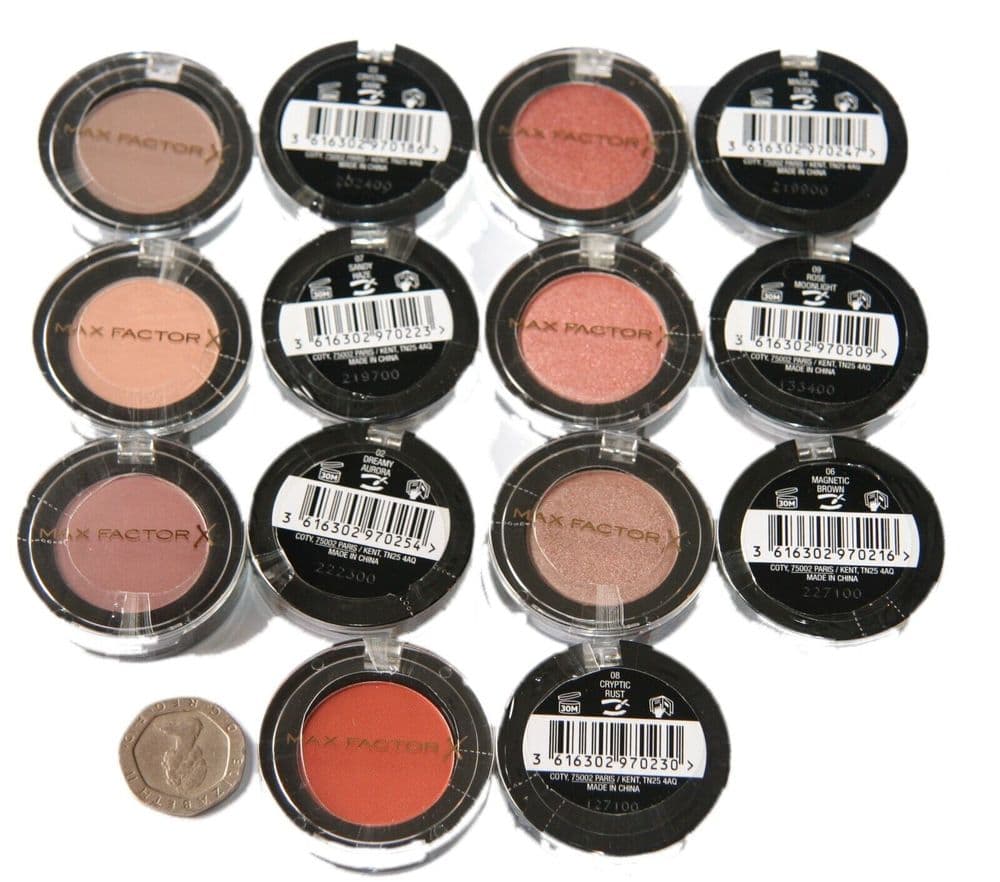 14 x Max Factor Masterpiece Mono Eyeshadow 7 shades RRP 90