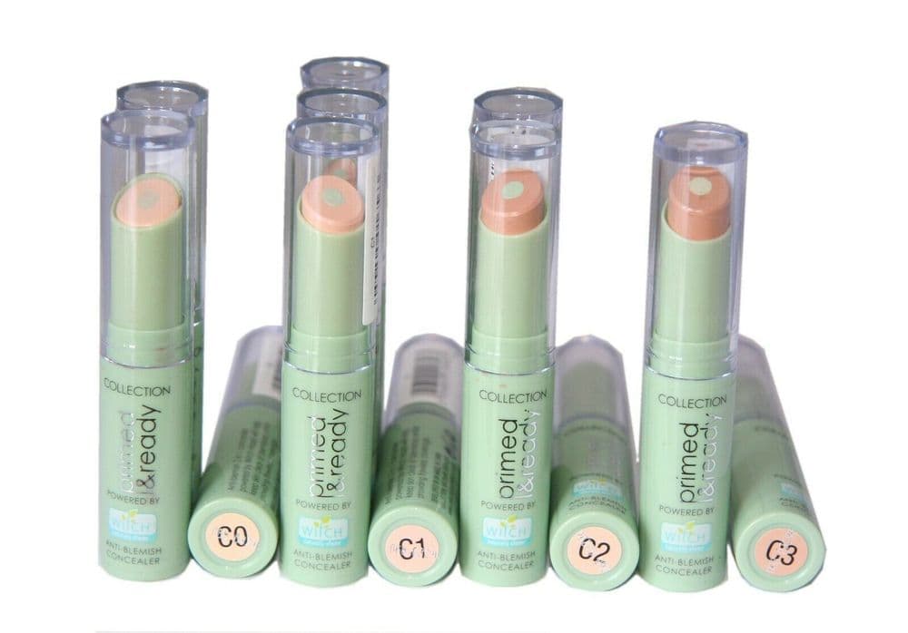 24 x Collection Primed & Ready Anti Blemish Concealer C0 C1 C2 C3 C4 C5 ...