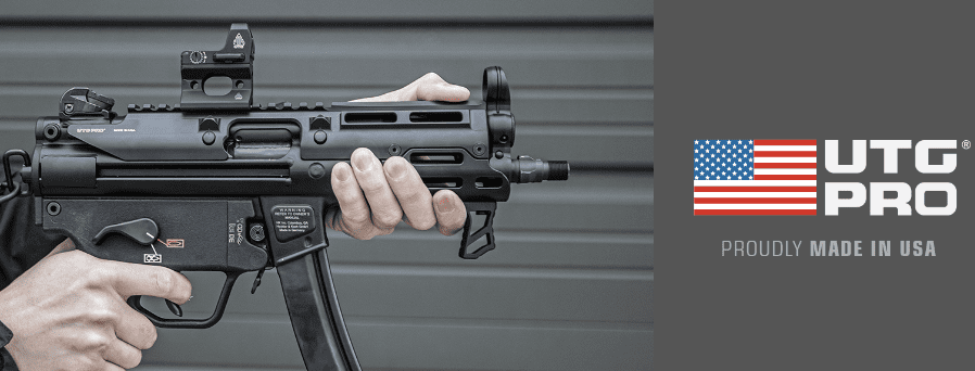 -25 UTG PRO Monolithic M-LOK Handguard for MP5K Hard Coat Anodized Real ...